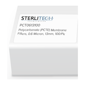 Polycarbonate Membrane Filter, 0.6µm, 13mm, 100/Pk
