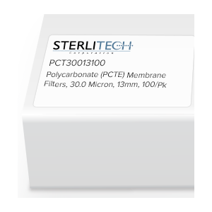 Polycarbonate Membrane Filter, 30.0µm, 13mm, 100/Pk