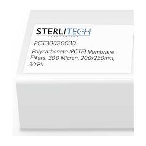 30.0µm Polycarbonate Membrane Filter, 1E4 Density, 200x250mm