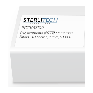 Polycarbonate Membrane Filter, 3.0µm, 13mm, 100/Pk