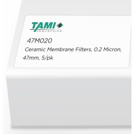 Ceramic Membrane Filters, 0.2 Micron, 47mm, 5/Pk
