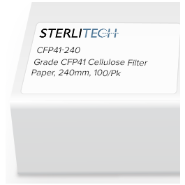 Grade CFP41 Cellulose Filter Paper, 240mm, 100/Pk