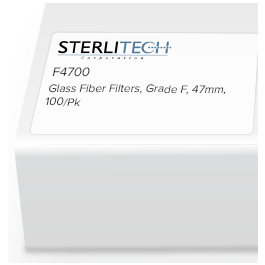 Grade F Borosilicate Glass Microfiber, 47mm, 100/Pk