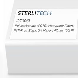 Polycarbonate (PCTE) Membrane Filters, PVP-Free, Black, 0.4 Micron ...
