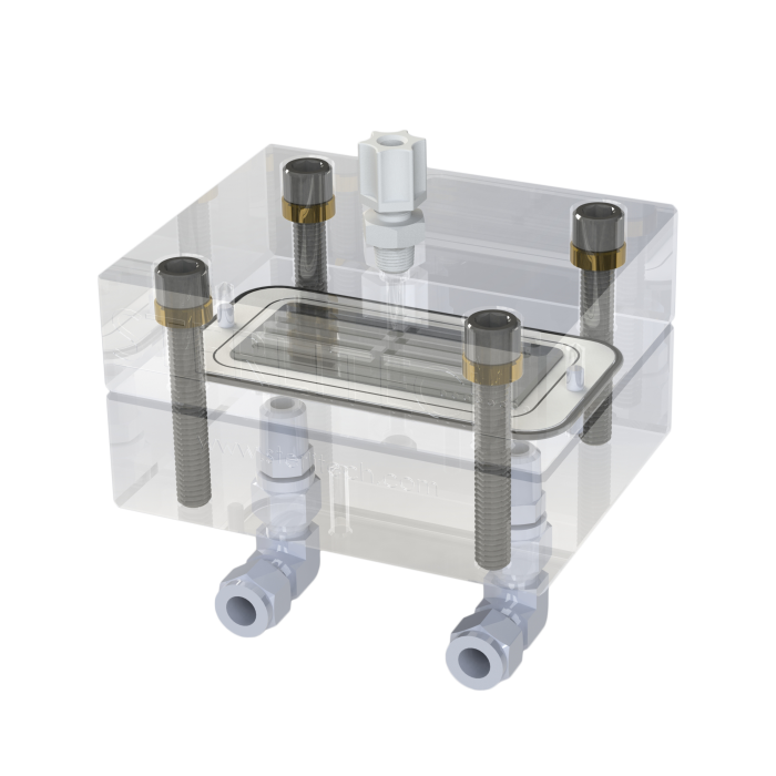 CF042 Crossflow Assembly, Clear Cast Acrylic | Sterlitech Corporation